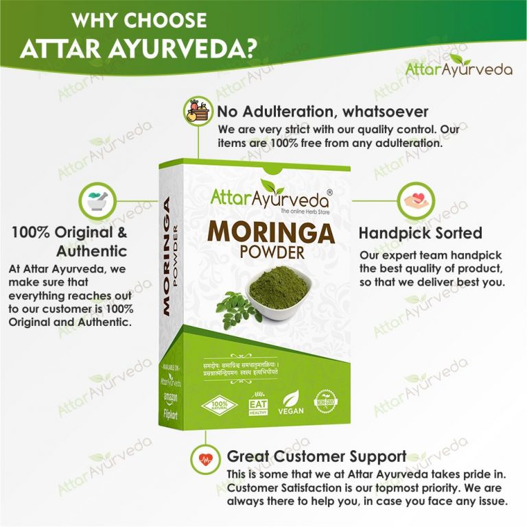 Moringa - Drumstick - Moringa oleifera Leaf - Attar Ayurveda