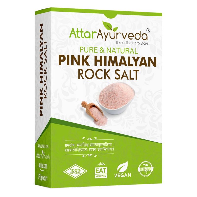 Pink Himalayan Rock Salt Powder, 1.20kg - Attar Ayurveda